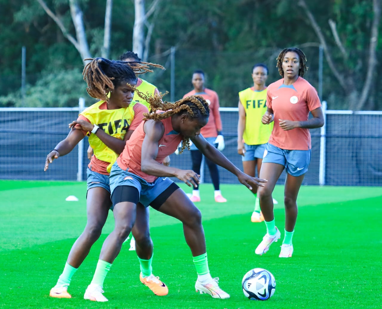 Nigeria Vs England: Super Falcons train ahead of must win clash at ...