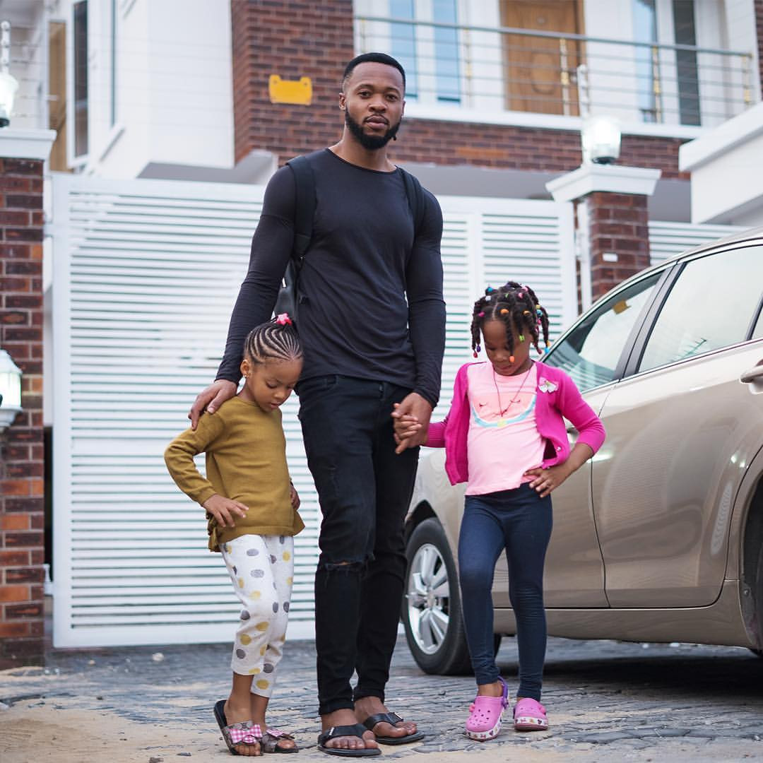 Lovely new photos of Flavour and his daughters