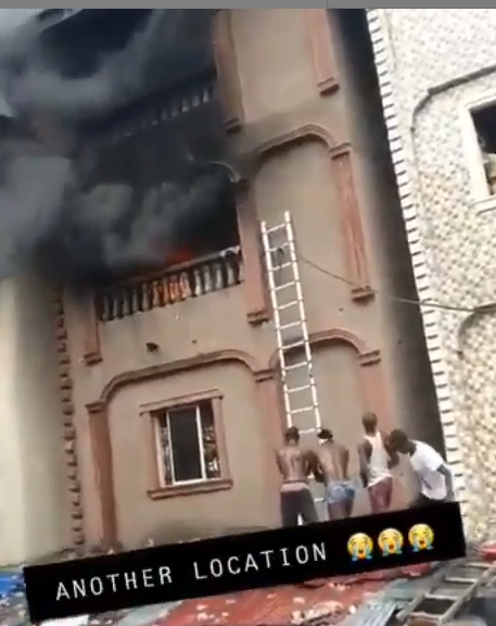 Another fire outbreak witnessed in Lagos Island (video)