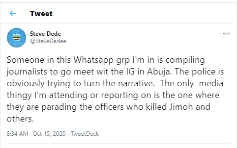 Journalist Steve Dede alleges a group of journalists is planning to go ...