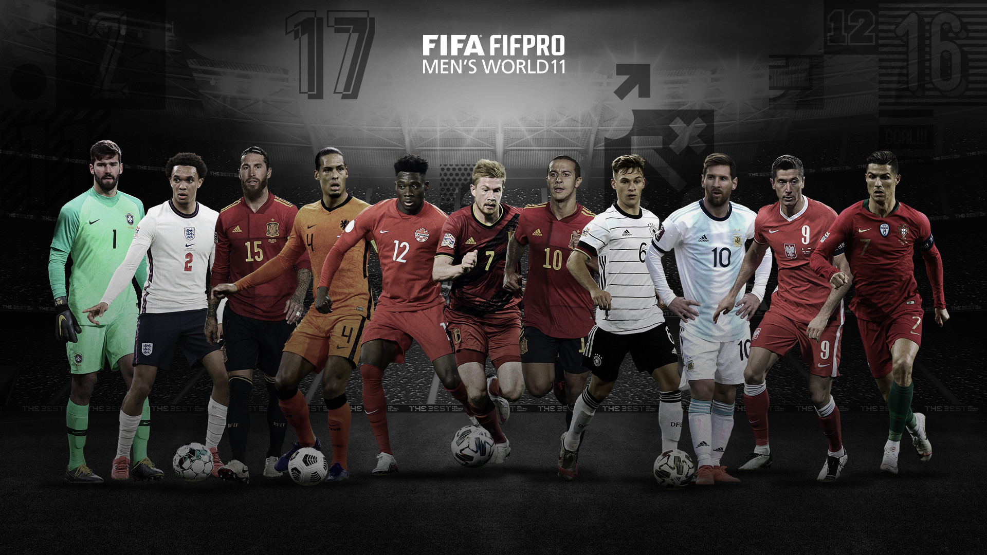 Messi, Ronaldo and Lewandowski named in FIFA FIFPro Men's World11