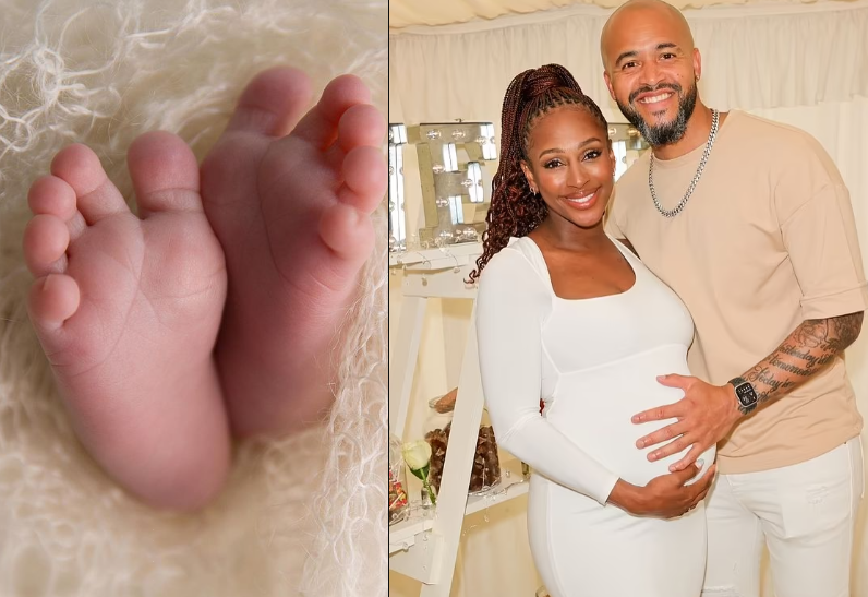 Singer Alexandra Burke welcomes her first child with footballer Darren ...