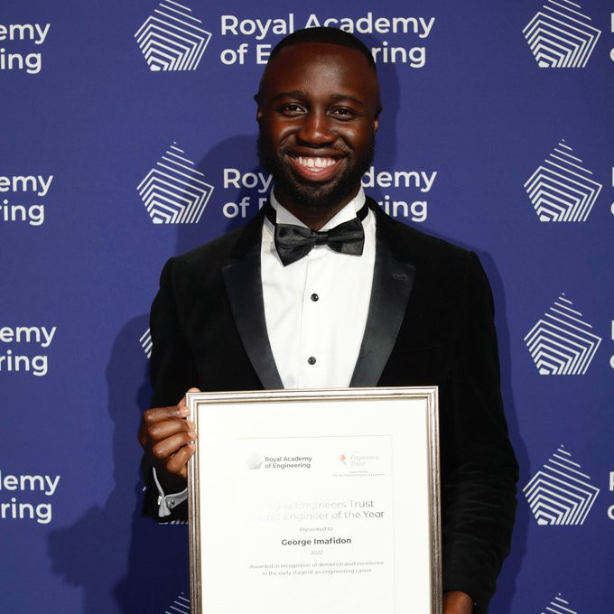 Nigerian man, George Imafidon wins Young Engineer Of The Year Award in UK