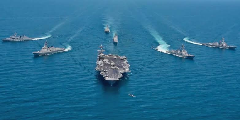 US moves its aircraft carrier strike group near North Korea in response ...