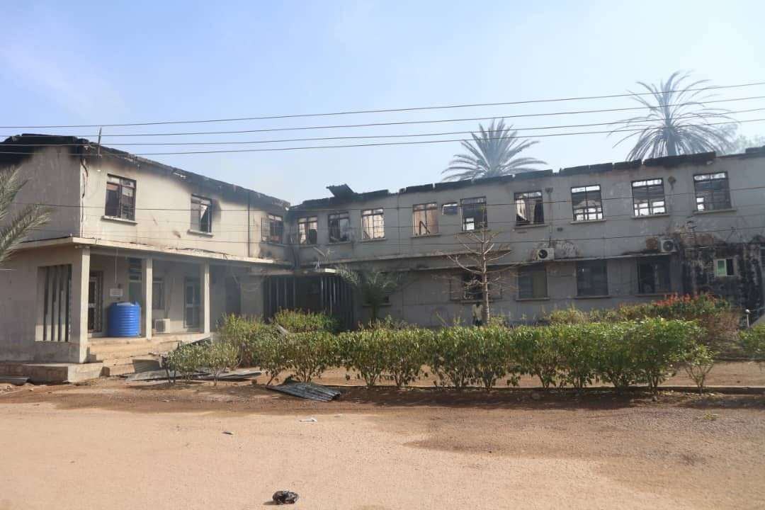 Fire guts Kano State Police Command headquarters (photos)
