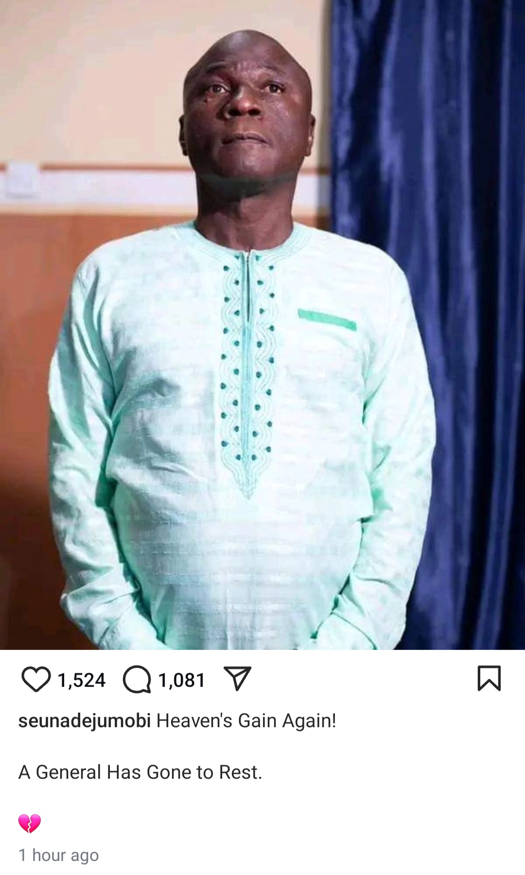 Actor Moses Korede Are 'Baba Gbenro' is d£@d