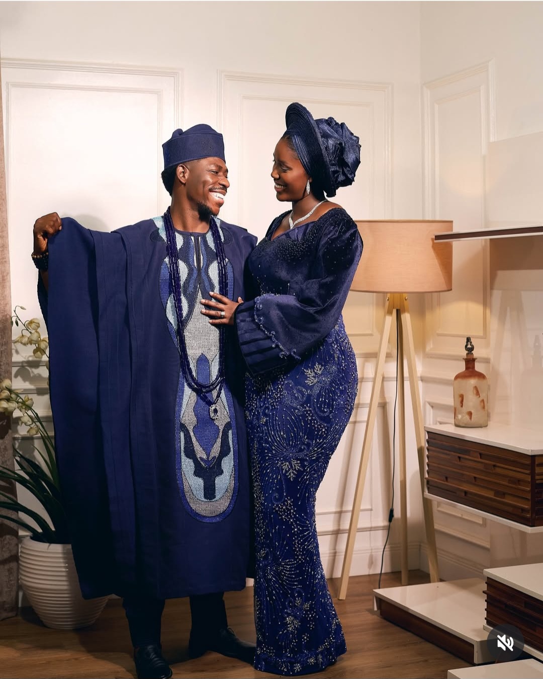 Singer Moses Bliss and wife Marie Bliss dedicate their son in church ...