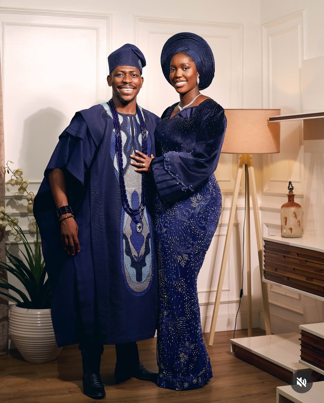 Singer Moses Bliss and wife Marie Bliss dedicate their son in church ...