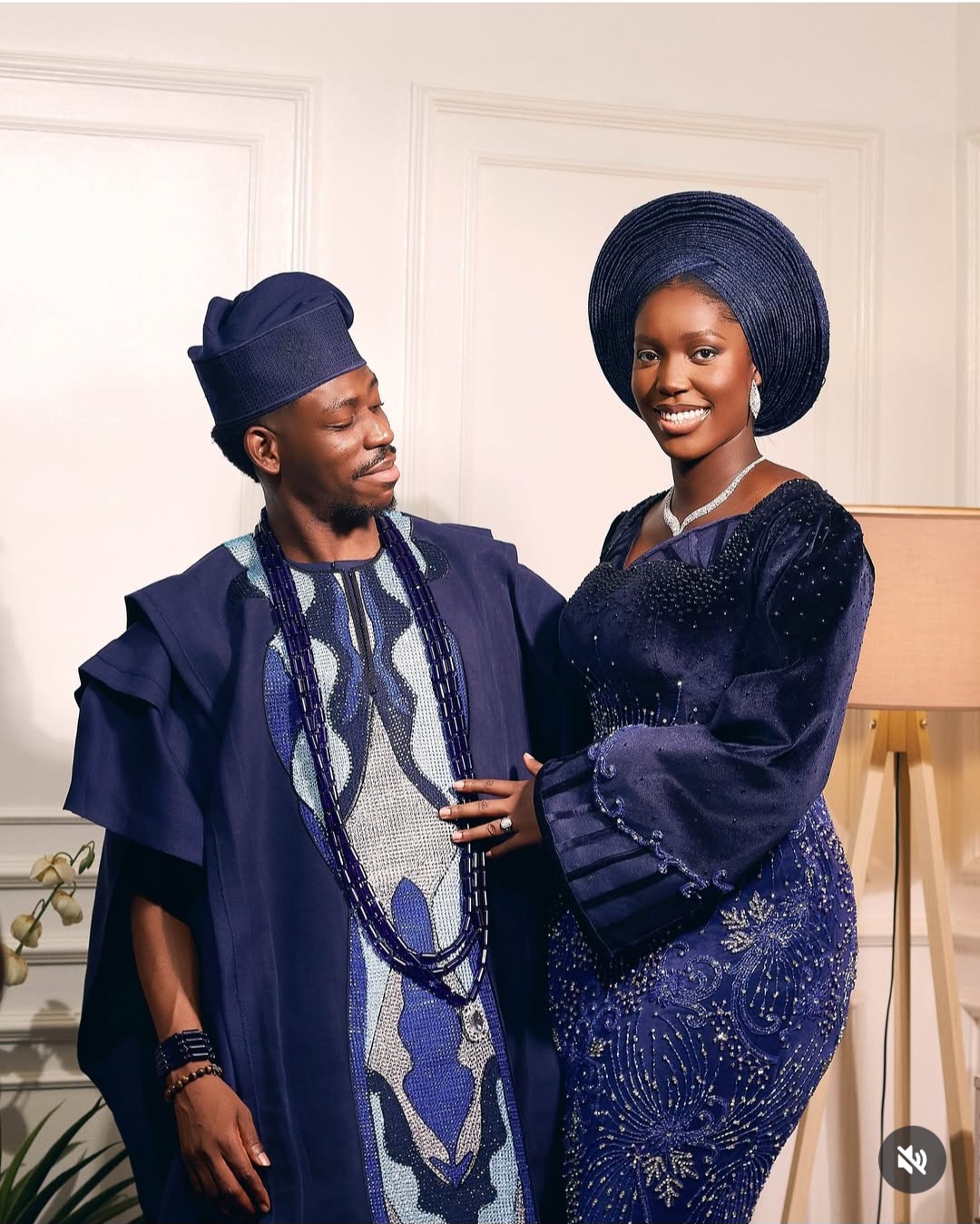 Singer Moses Bliss and wife Marie Bliss dedicate their son in church ...