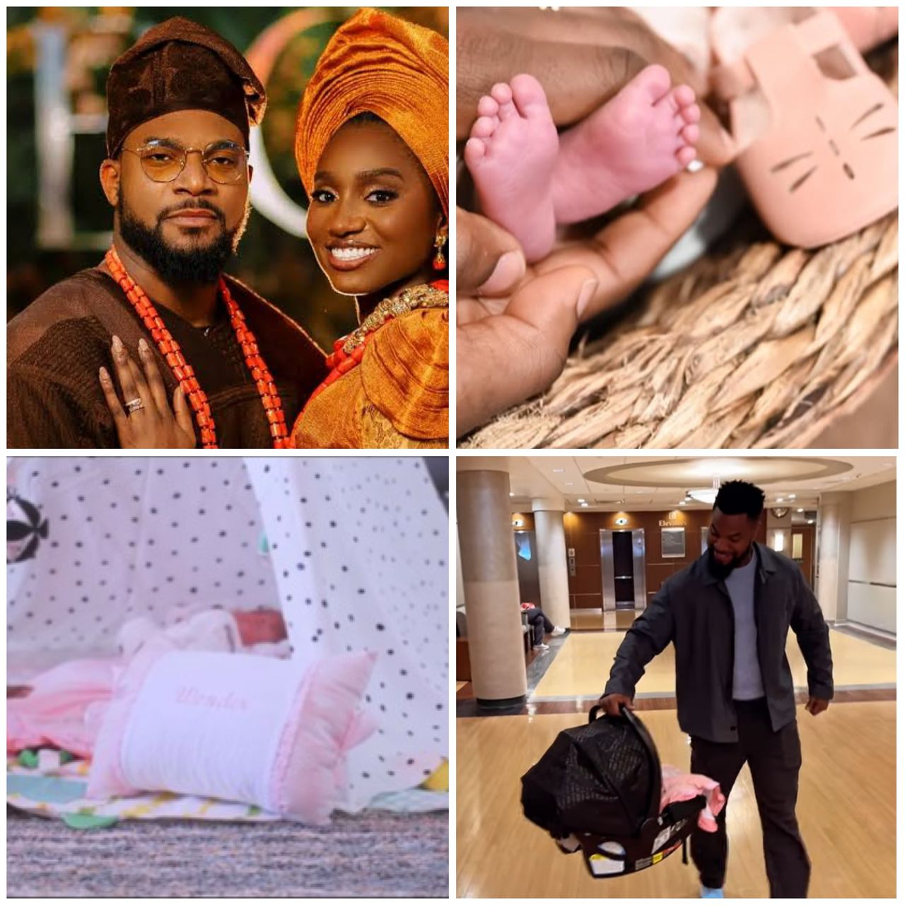 Actor Kunle Remi and wife, Tiwi, welcome their first child
