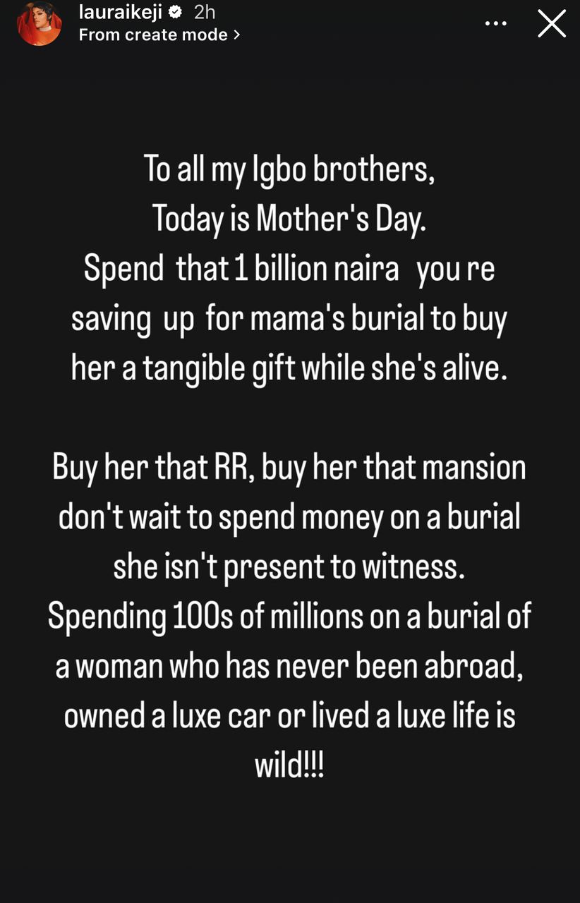 Today is Mother’s Day. Spend that N1 billion you are saving up for mama ...