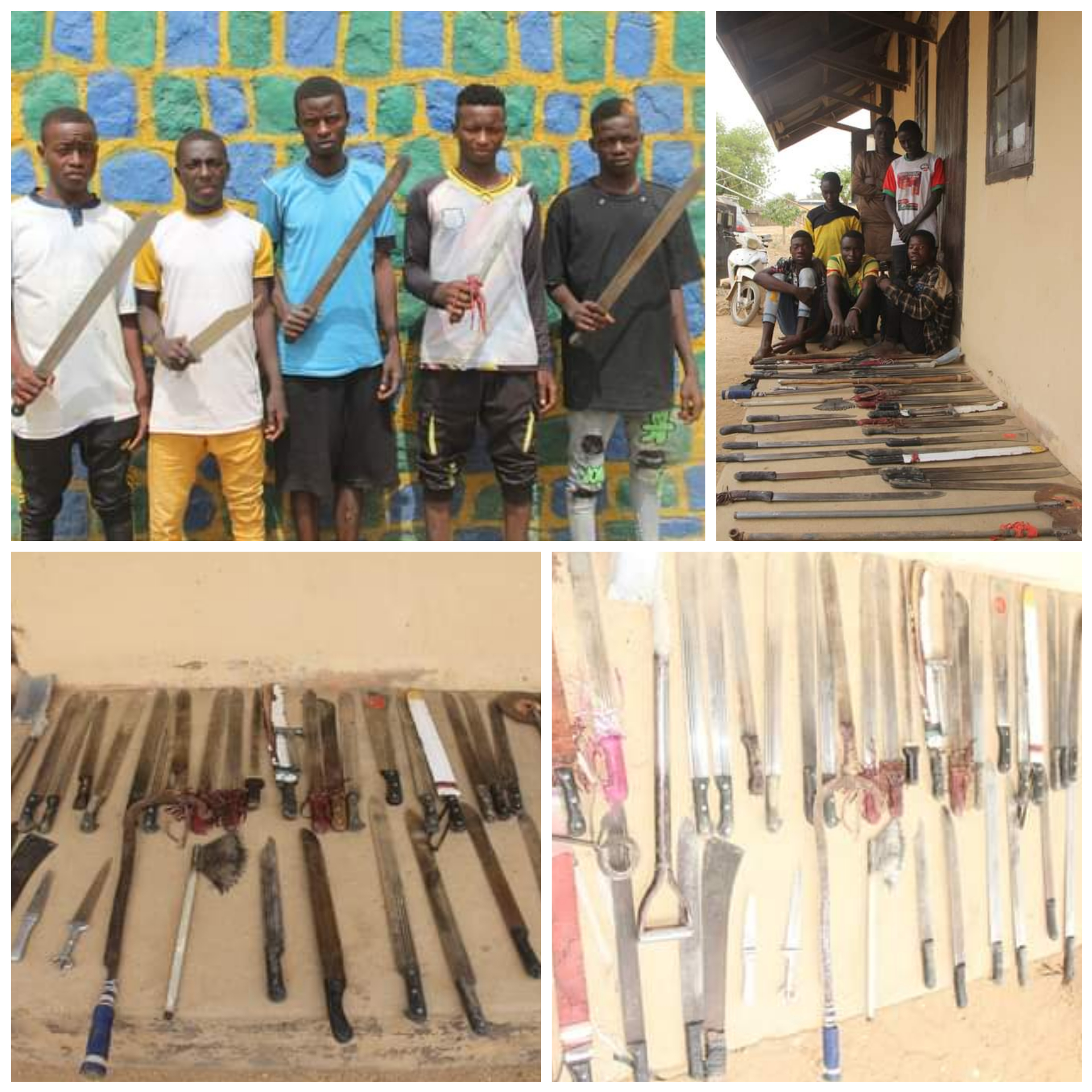 Police arrest 11 suspects for thuggery in Bauchi, recover dangerous weapons