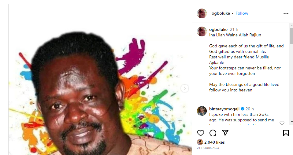 Nollywood actor Musiliu Ajikanle dies after battling stroke