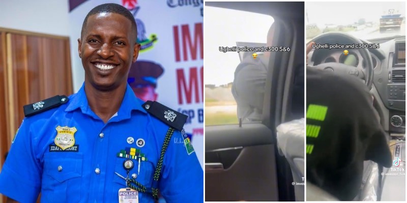 Treating a Nigerian Police officer this way by our youths should be ...