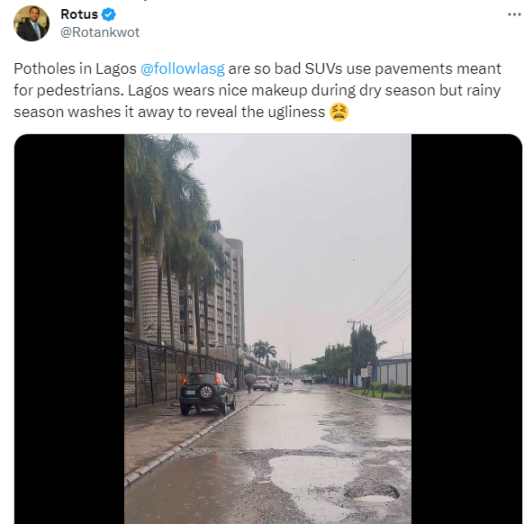 Lagos wears nice makeup during dry season but rainy season washes it ...